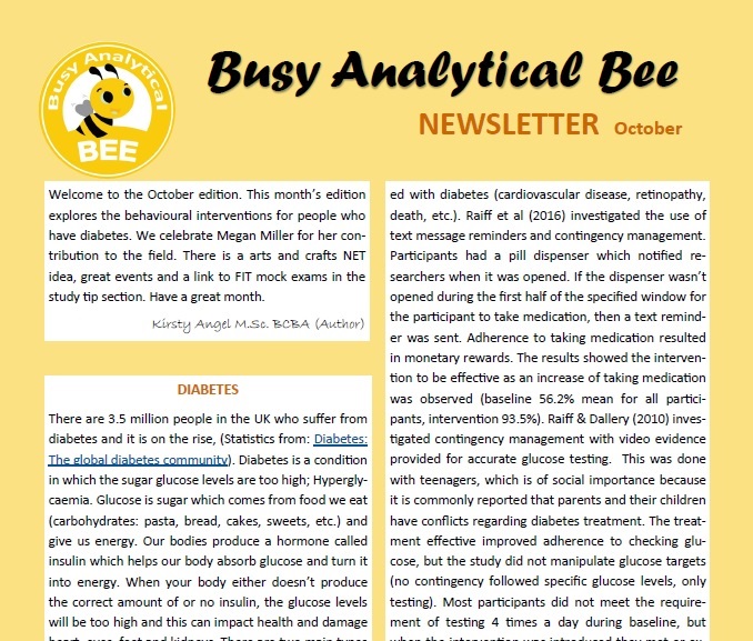 October Edition – Busy Analytical Bee